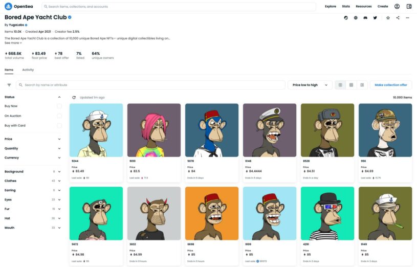 Bored Ape Yacht Club: gli NFT delle scimmie - Cryptofacili.com